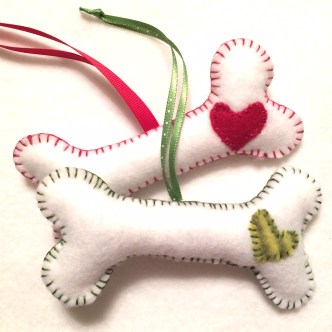 Ornament #8 – Felt Dog Bone {30 Days of Christmas Ornaments} | While ...